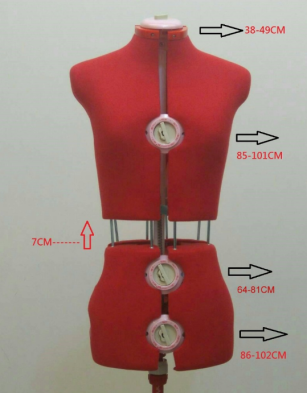 Elna Dressform 150R – Adjustable Red Dress Form | Elna South Africa